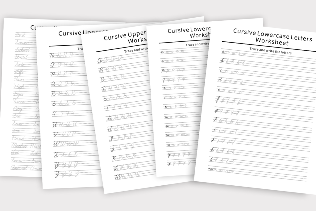 Cursive Tracing Sheets (Free Printable) - Baby EcoVibe