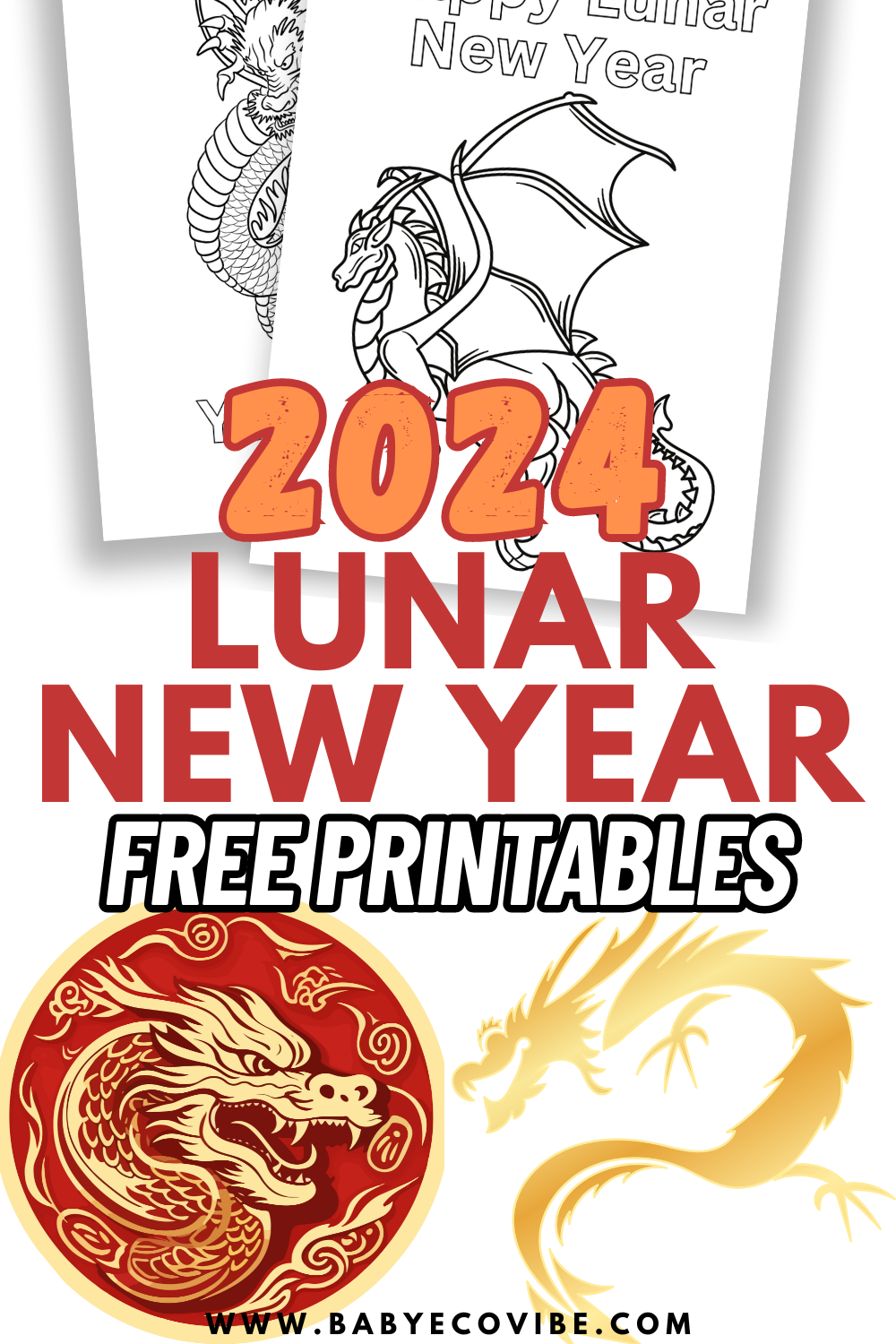 10 Year of the Dragon 2024 Printables Activity Sheets (Free) - Baby EcoVibe